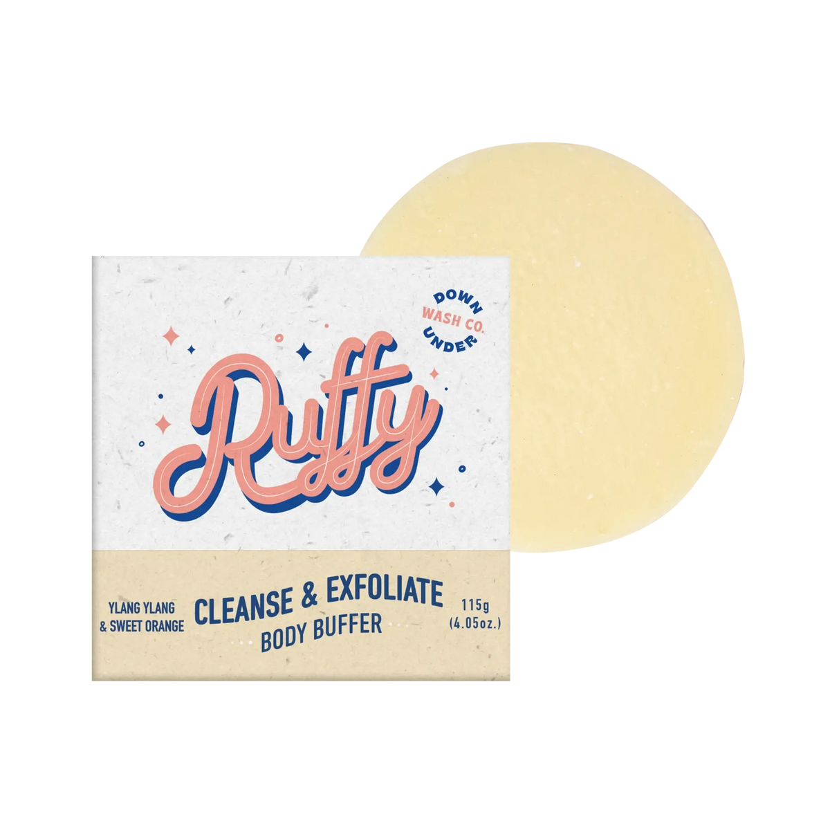 Ruffy Cleanse & Exfoliate Body Buffer — Natural Soap Bar | KitMaii ...